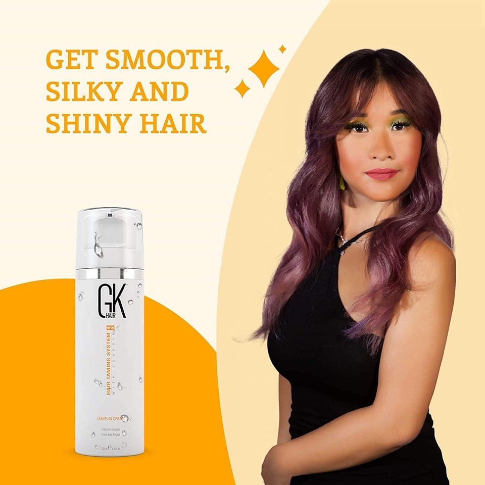 GK HAIR Leave In Conditioner Cream 130ml Hydrating Smoothing & Frizz ...