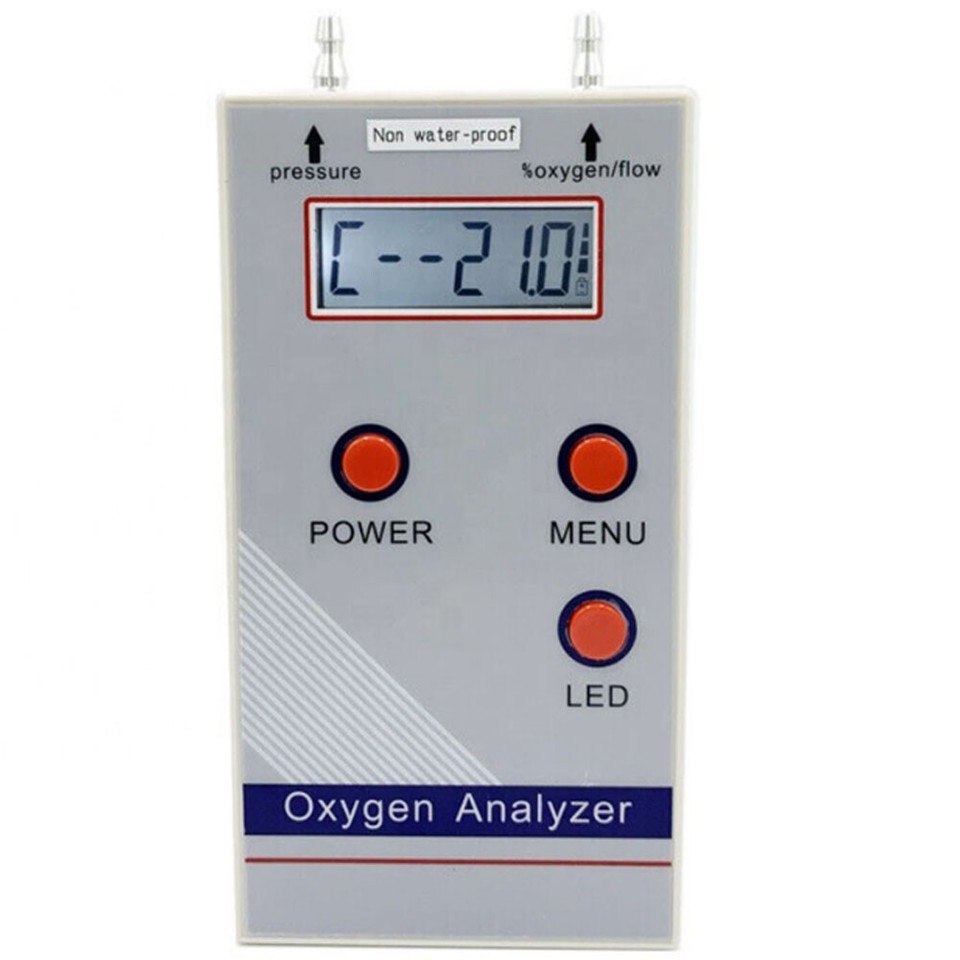 O2 Oxygen Concentration Purity Flow Pressure Tester Meter Detector ...
