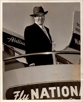 Vintage Press Photo Still 8x10 Journalist Drew Pearson Squints in Miami ...