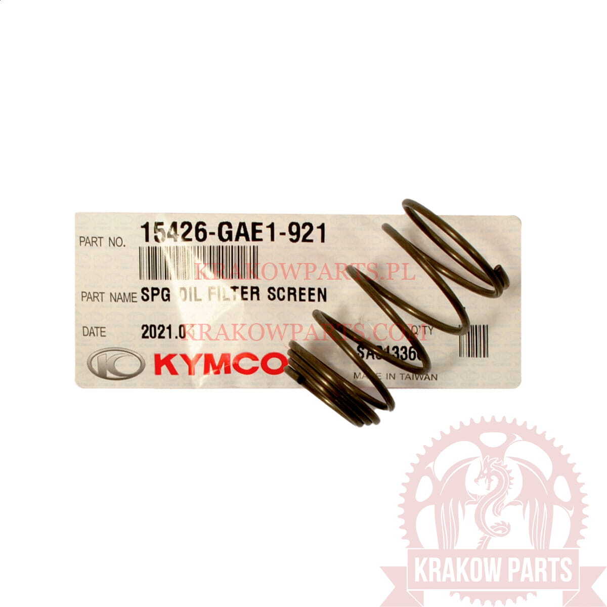 Spring oil filter screen Kymco KXR 250 MXU 500 UXV 700 original 15426 ...
