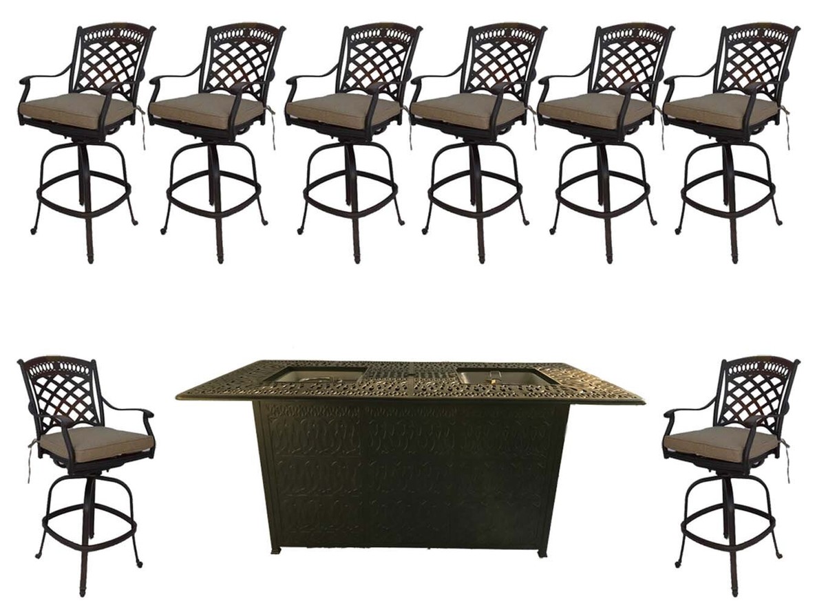 Bar Height Propane Fire Pit Table Bar Fire Pit Table