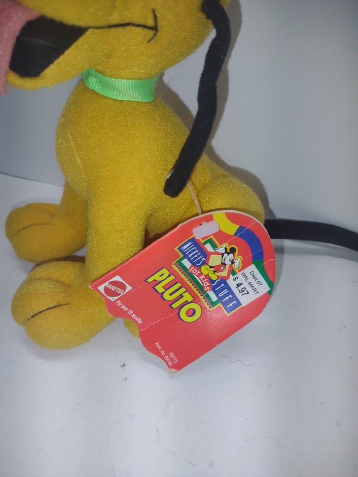 PLUTO Dog Plush Stuffed Toy with Tags 7" Collectible MIckey Mouse ...