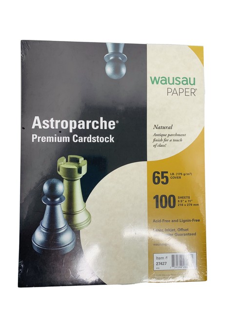 Neenah Paper Astroparche Specialty Card Stock 65lb 8 1/2 X 11 Natural ...