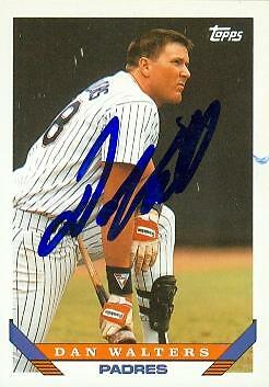 Dan Walters autographed Baseball Card (San Diego Padres) 1993 Topps ...