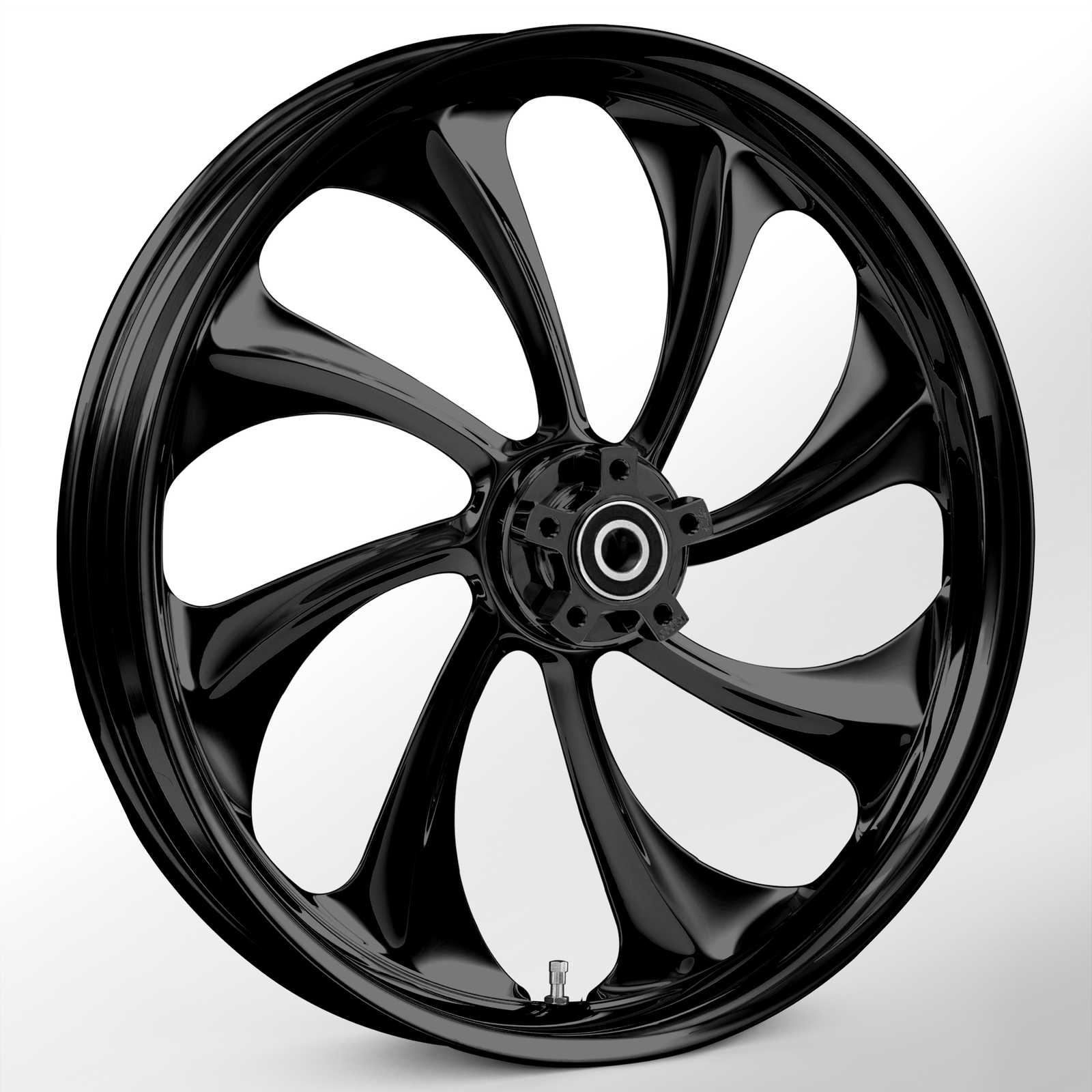 Twisted Black 21 x 3.5" Wheel Set, Rotors - 2000-24 Harley Touring ...