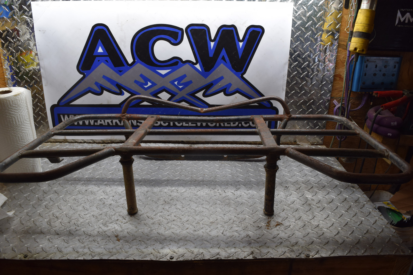 X5-6 REAR RACK CARRIER BENT 01 SUZUKI KING QUAD RUNNER LT 250 2X4 ATV ...