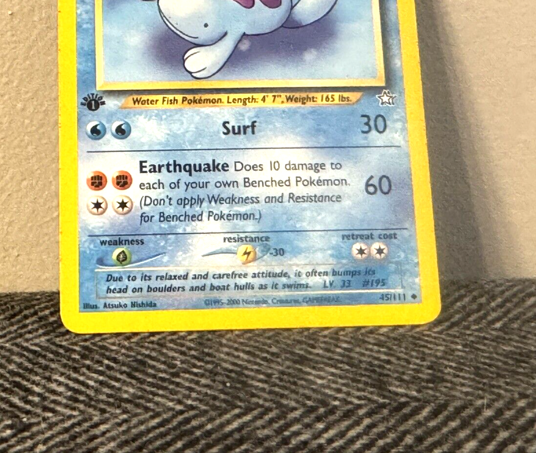 Quagsire Neo Genesis 45 Bulbapedia The Community