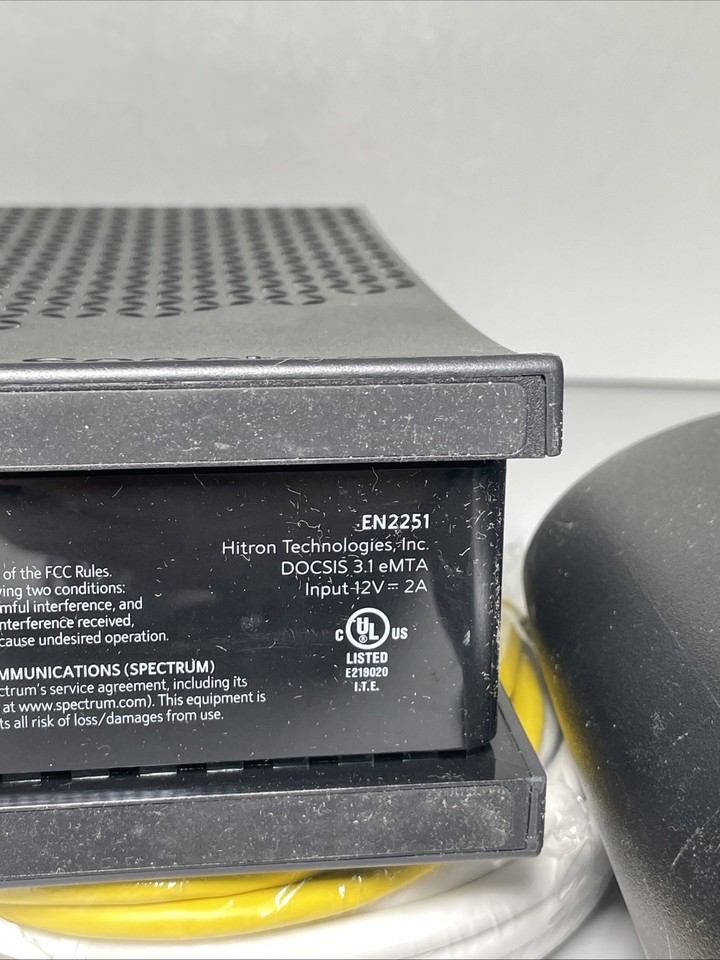 Spectrum WiFi 6E Router SAX2V1S and Modem EN2251 Advanced Fast Home ...