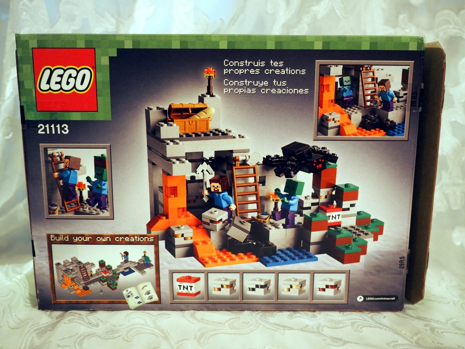 COMPLETE Lego Minecraft #21113 (The Cave) Set w/Box-RETIRED-Ages 8+ | eBay