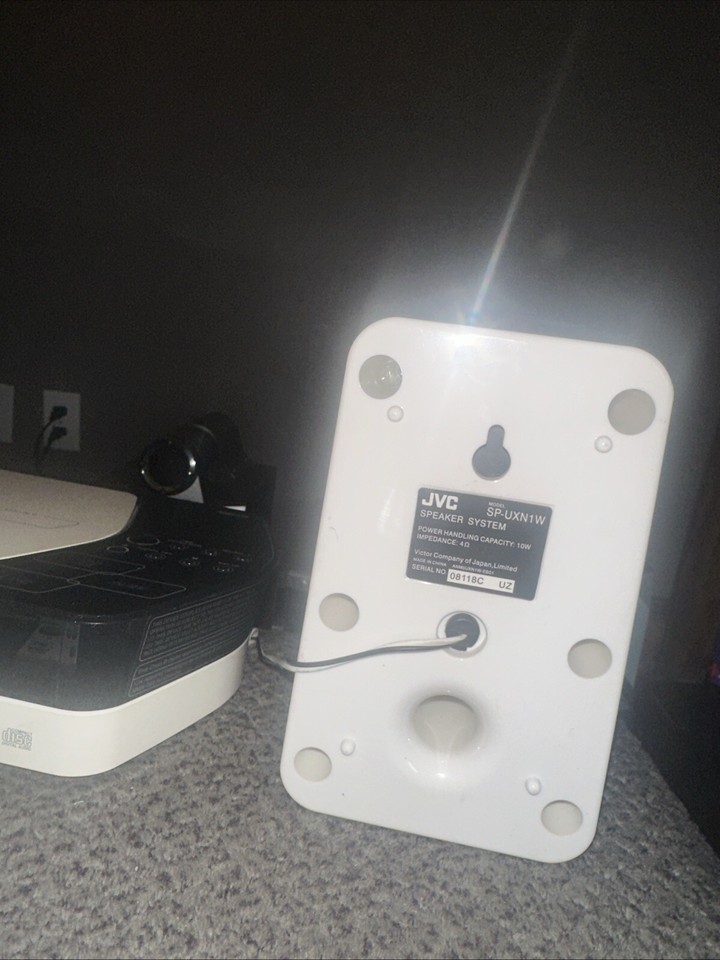 JVC CA-UXN1W Mini Shelf CD Stereo WITH Speakers ORIGINAL Tested With ...