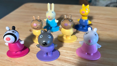 PEPPA PIG CHARACTER TOYS on Base/cake toppers LOT OF 7 | eBay