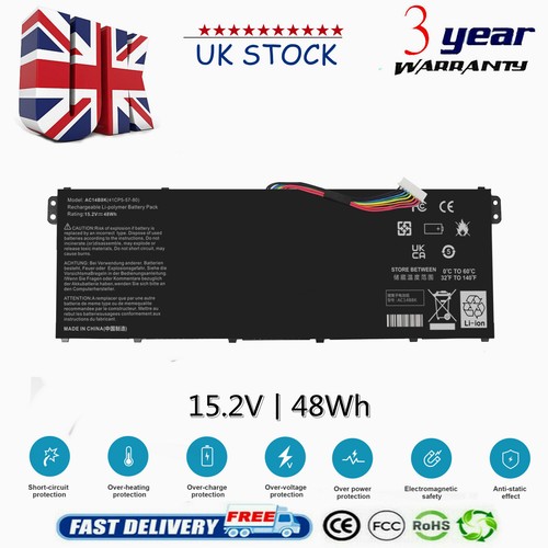 AC14B3K AC14B8K Battery For Acer Aspire R3 R3-131T R5-571T R5-571TG S14 ...