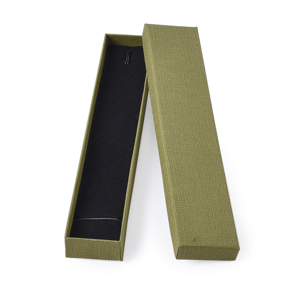 12pcs Rectangle Cardboard Jewelry Necklace Pendants Boxes Present Case ...