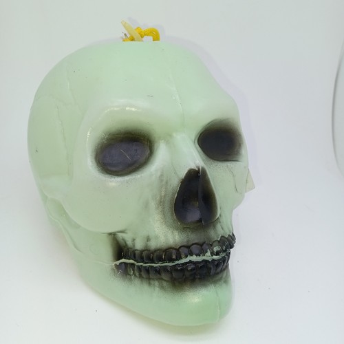 Vintage Halloween glow in the dark animatronic flashing light skull | eBay