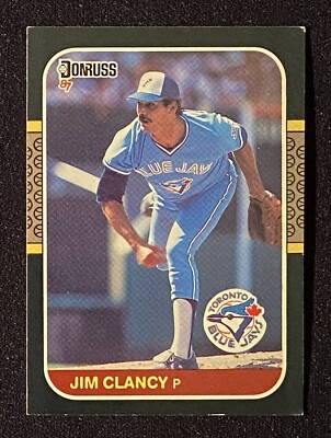 Jim Clancy 1987 MLB Toronto Blue Jays Pitcher Baseball Card Donruss ...