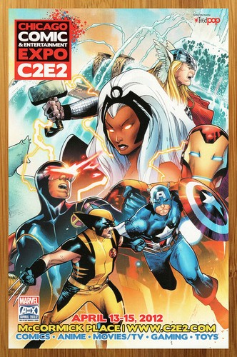2012 C2E2 Chicago Comic & Entertainment Expo Print Ad/Poster Wolverine ...