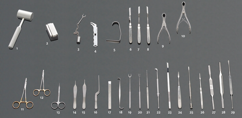 Advanced Basic Compact Nose Reconstruction Rhinoplasty instruments Set ...