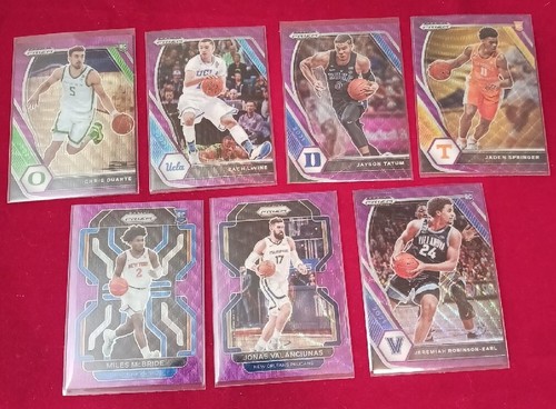 2021-22 Panini Prizm Purple Wave Tatum McBride LaVine Springer Duarte ...