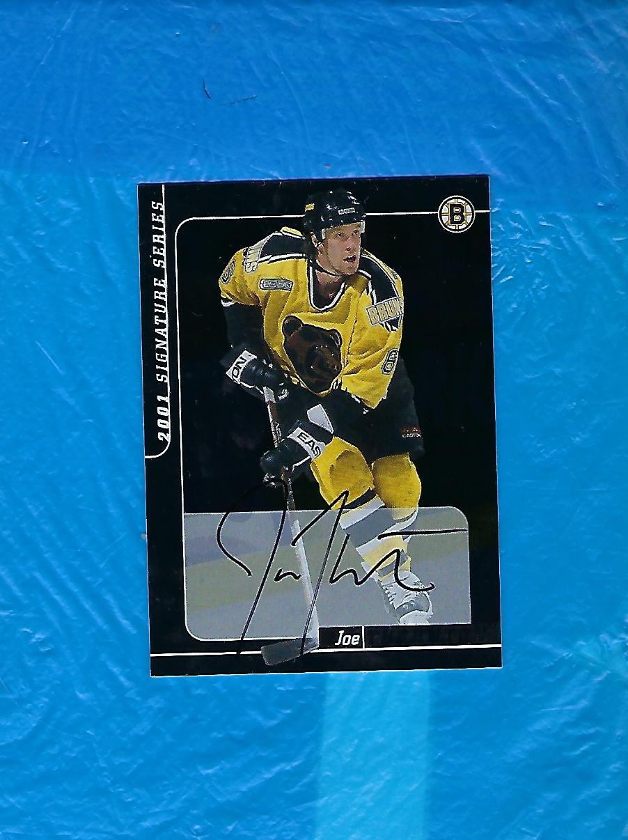 JOE THORNTON AUTO 2000-01 BAP SIGNATURE SERIES AUTOGRAPHS BOSTON BRUINS ...