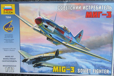 ZVEZDA 1:72 Bausatz MiG 3 Art Nr 7204 | eBay.de