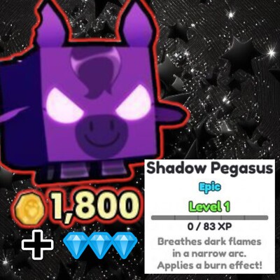 Shadow Pegasus + 10 Million Diamonds. PS99. Tower Defense Event | eBay
