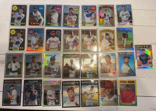 2018-2024 Topps Heritage Baseball Chrome Refractors #’d Lot of Qty. Of ...
