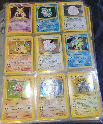 Complete Unlimited Base Set 1 ALL of the 102/102 Pokemon Trading Game ...