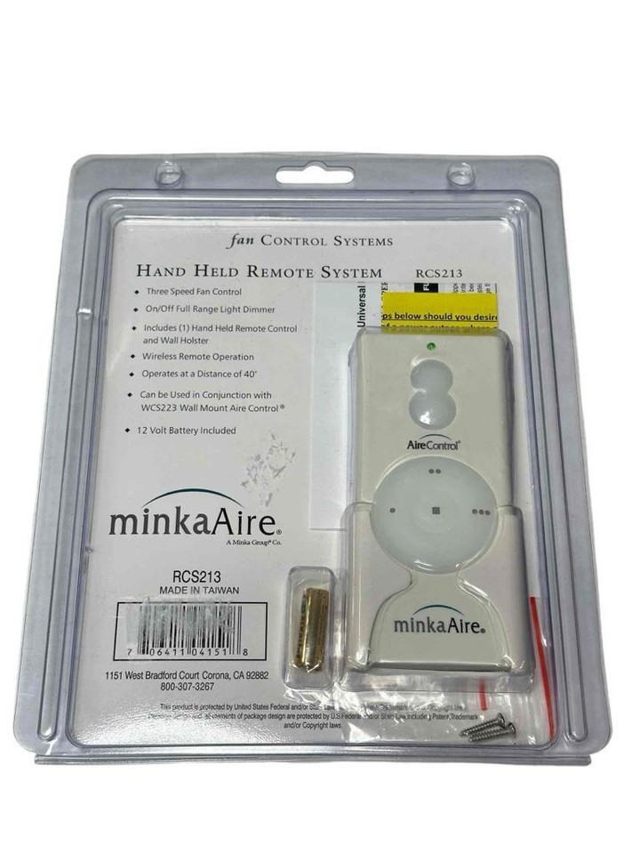 NEW Minka Aire AireControl Handheld Remote Fan Control RCS213 | eBay