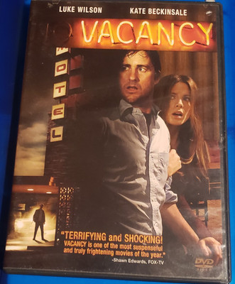 ONE USED DVD - Vacancy (Luke Wilson & Kate Beckinsale) 2007 *Buy 2 Get ...