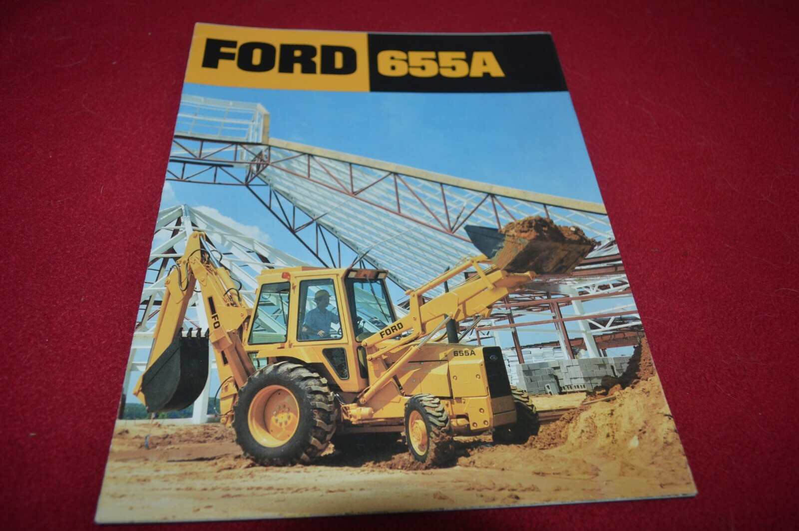 Ford 655A Tractor Loader Backhoe Dealer's Brochure GDSD8 | eBay