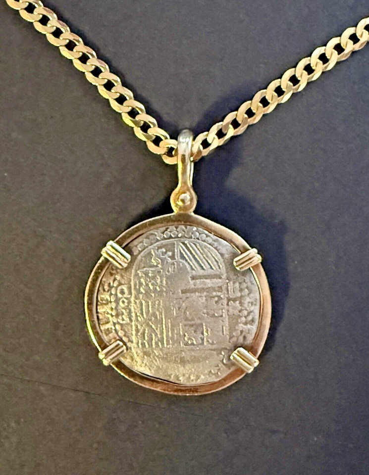 ATOCHA COIN PENDANT IN 14k GOLD BEZEL W/COA (CHAIN NOT INCLUDED) | eBay