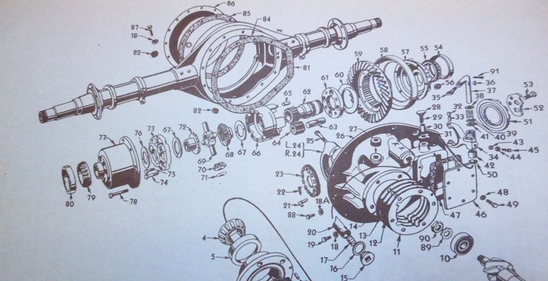 1939 Eaton 2-Speed Axle Ford Truck MODEL 1450 & 16000 AXLE PARTS LIST ...
