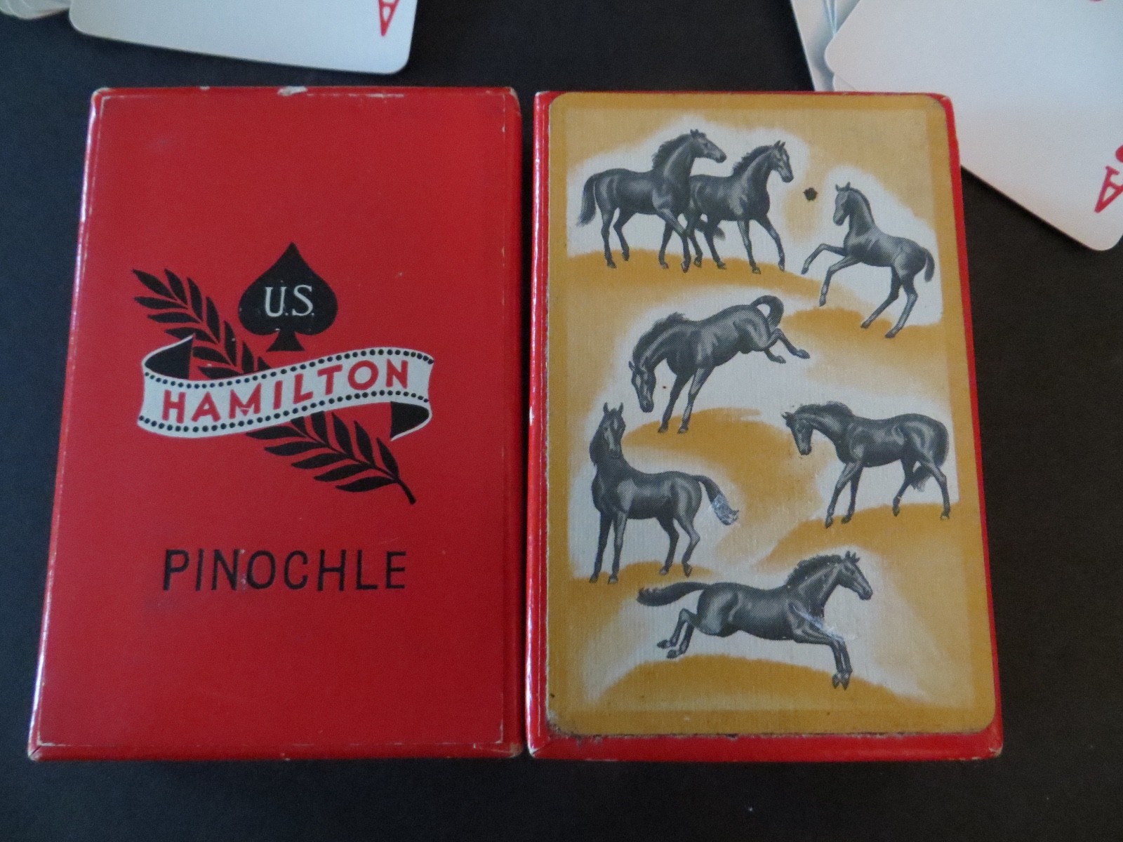 Hamilton Playing Cards U.S. Pinochle Horses Vintage | eBay