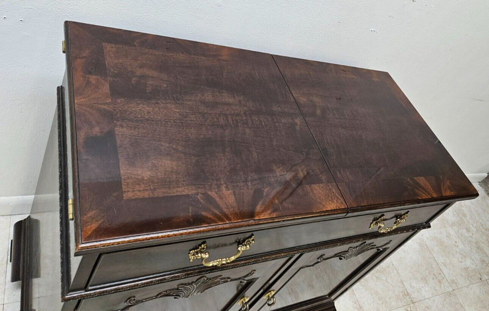 Henredon Rittenhouse Square Chippendale Server Sideboard Mahogany Bar ...