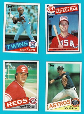 1985 Topps baseball complete set 1-792 NM-MT or better razor sharp ...