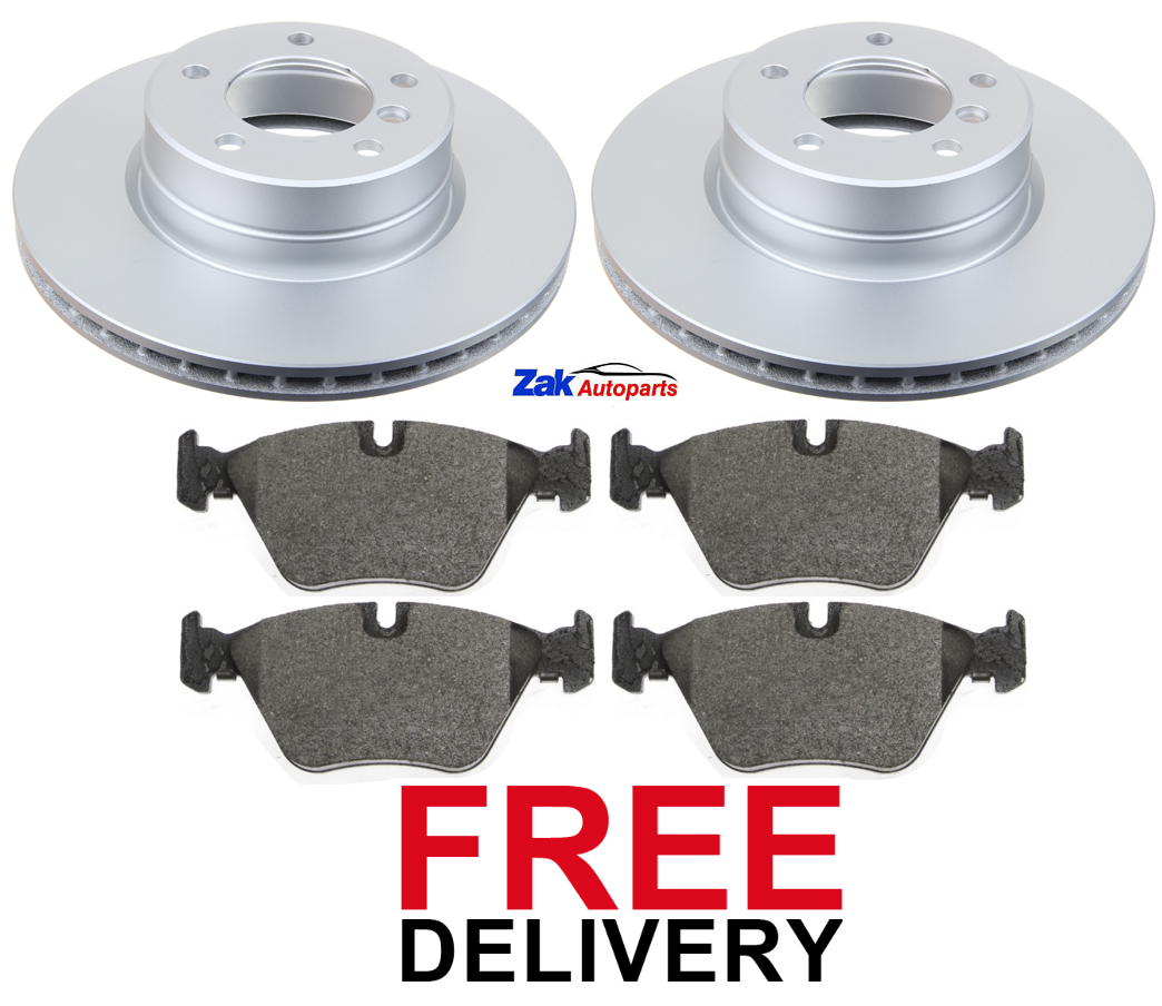 FOR BMW 525 525D E60 (2004-2010) FRONT 2 BRAKE DISCS & PADS SET *NEW ...