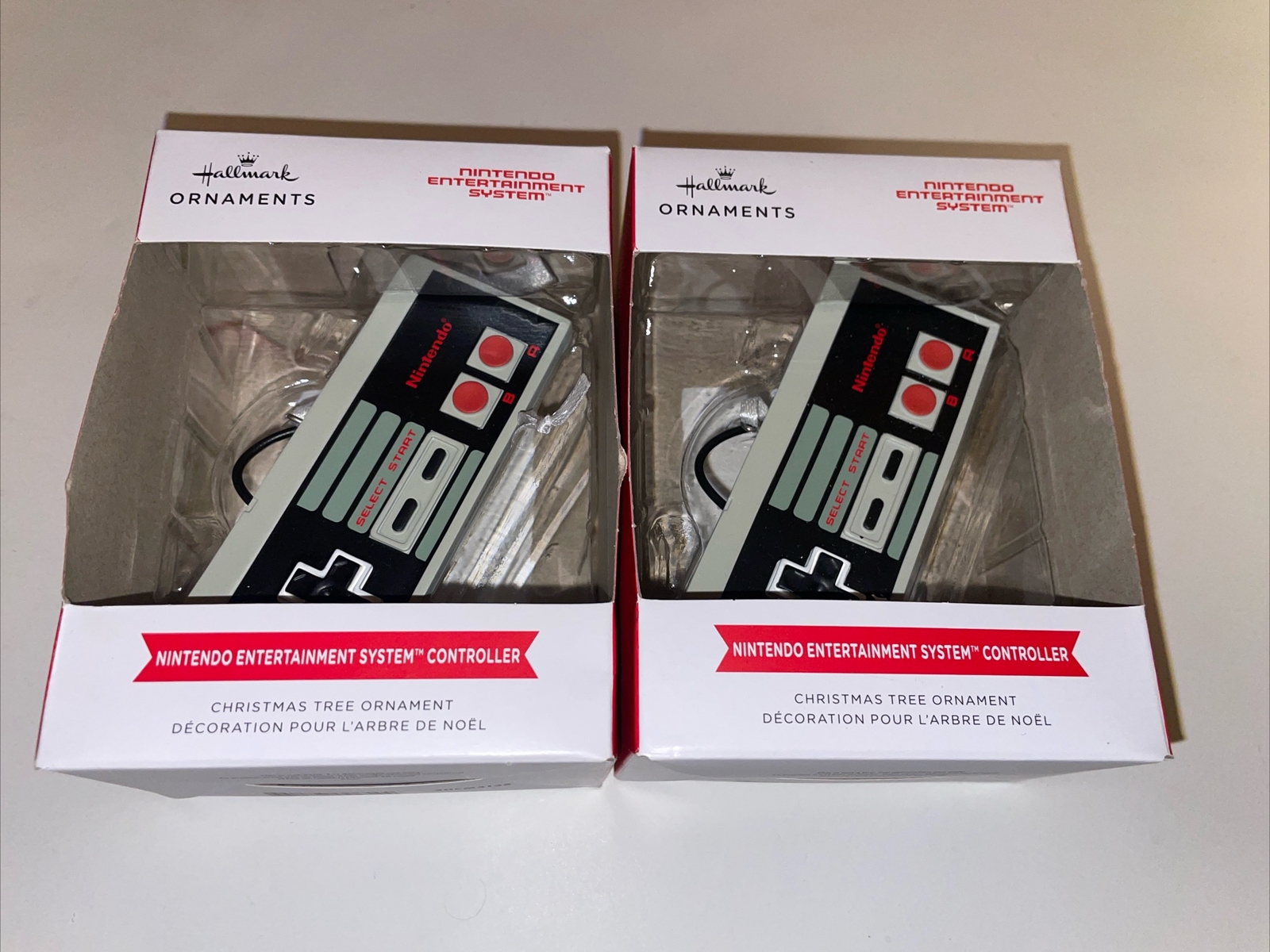 Lot Of 2 NES Nintendo Entertainment System Controller Hallmark Ornament ...