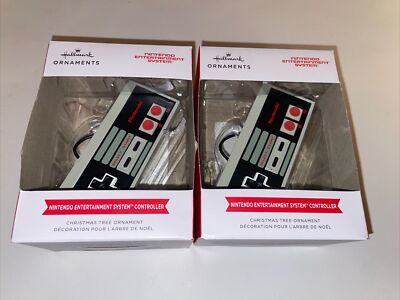 Lot Of 2 NES Nintendo Entertainment System Controller Hallmark Ornament ...