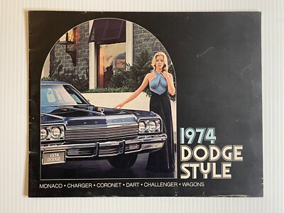 Vintage 1974 Dodge Style Car Sales Brochure - Dart, Charger, Monaco ...