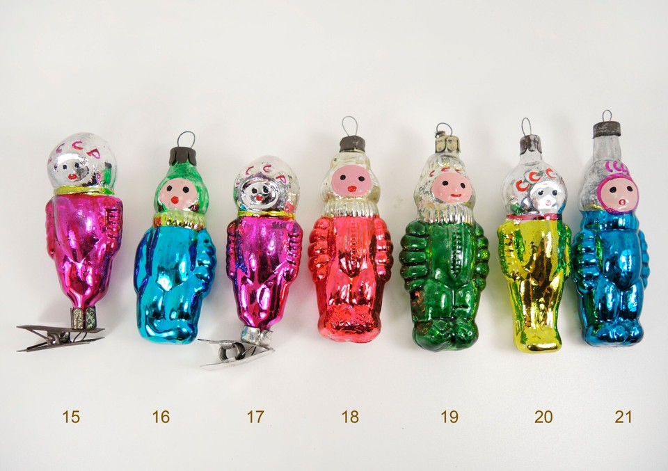 USSR Cosmonaut Christmas Ornament Soviet Mercury Tree Decoration ...