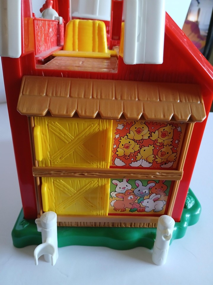 Fisher Price Little People Animal Sounds Barn Farm House Playset 2005 ...