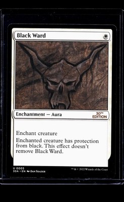 2022 MTG Magic The Gathering 30A 30th Anniversary Edition #5 Black Ward ...