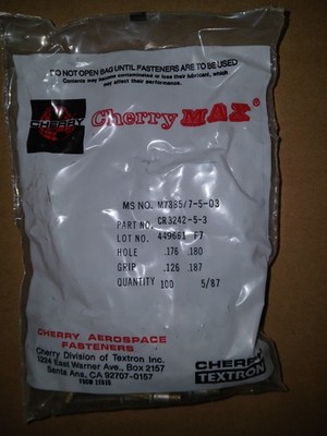 Cherry Max Blind Rivets Part NO. CR3242-5-3 | eBay