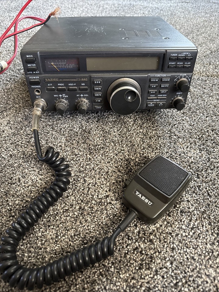 Yaesu FT-840 Vintage Ham Radio HF Transceiver With Mic And Manual | eBay