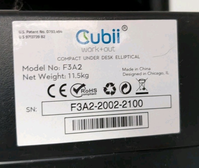 Cubii F3A2 Yellow Compact Under Desk Elliptical Exercise Machine | eBay