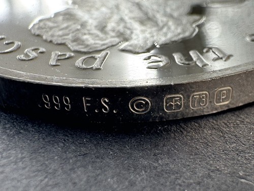 Franklin Mint 1973 St Patrick Pascal Medal 999 Fine Silver Bullion Coin ...