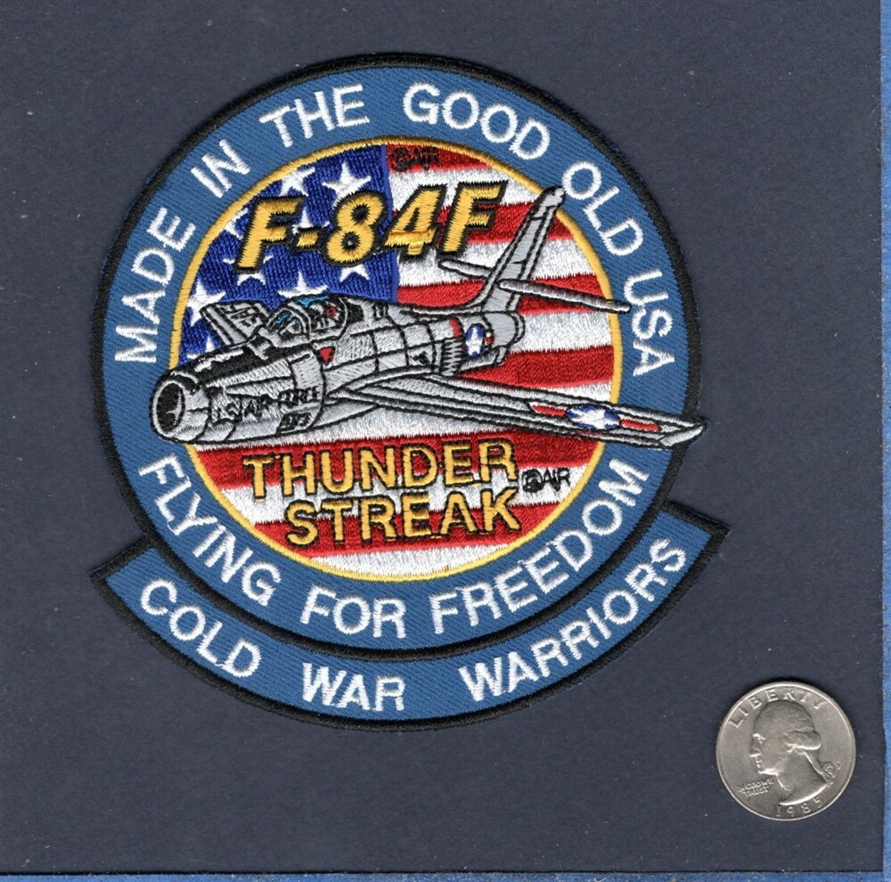 F-84F F-84 THUNDERSTREAK USAF NLAF BAF RDAF GAF Republic Fighter ...