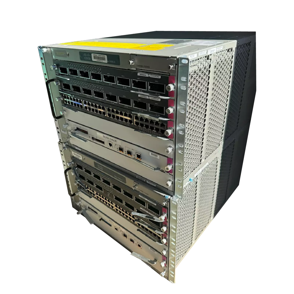 Lot of 2 Cisco 7606-S 16x 10GB 48x 1GB RJ45 Enterprise-Grade Supervisor ...