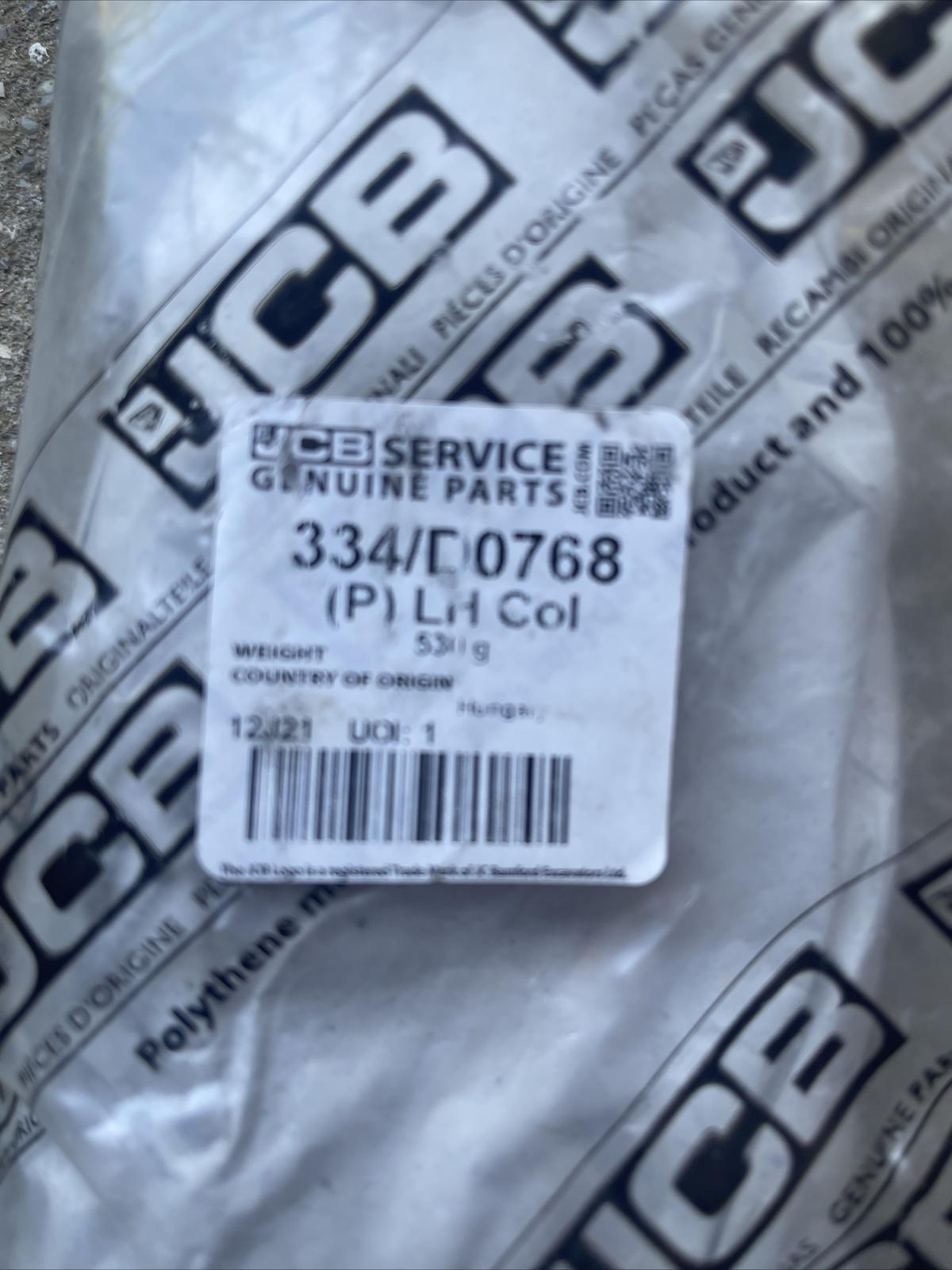 OEM GENUINE JCB 334/D0768 LH COLUMN SWITCH NEW SEALED | eBay