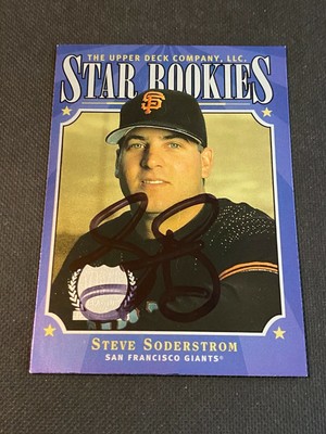 Steve Soderstrom Signed 1997 UD Star Rookies Card Auto SF Giants ...